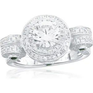 SOUZANA BY SUZY LEVIAN 14k Gold White & Diamond Ring - Green