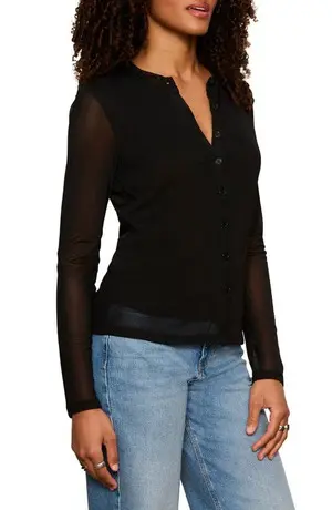 Sanctuary Mesh Sleeve Cardigan