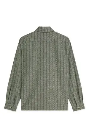 Scotch & Soda Herringbone Jacquard Relaxed Fit Shirt
