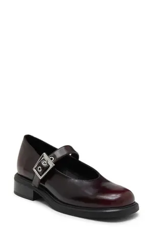 VAGABOND SHOEMAKERS Ellis Mary Jane With Buckle Strap And Block Heel - Dk Bordo