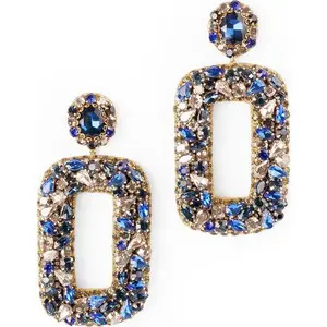 Deepa Gurnani Libi Rectangle Drop Earrings