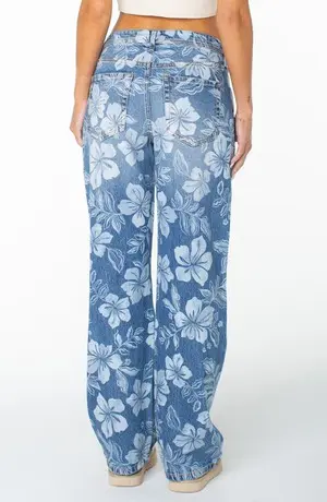 Roxy Haven Flora Straight Leg Jeans