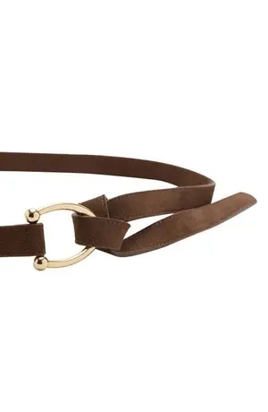 Mango Skinny Suede Belt
