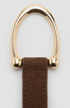 Mango Skinny Suede Belt
