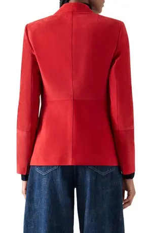 Akris Tailored Suede Blazer