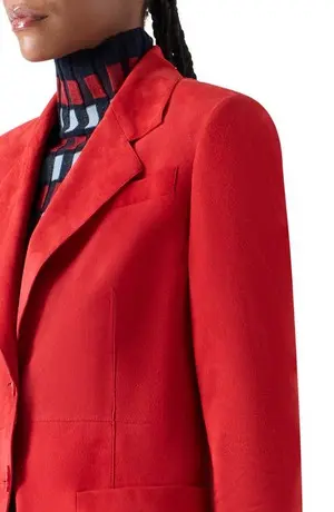 Akris Tailored Suede Blazer