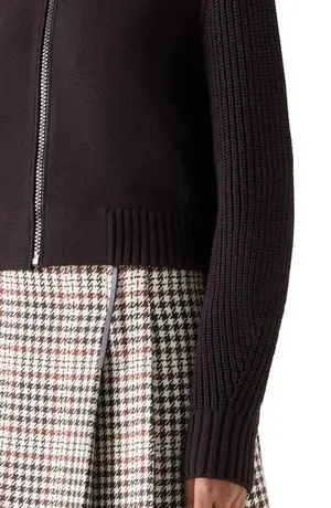 Akris Milano Knit Bomber Cardigan