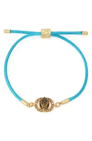 Kurt Geiger Chelsea Eagle Adjustable Cord Bracelet - Turquoise