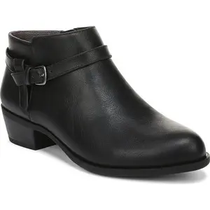 LIFESTRIDE Ada Faux Leather Ankle Bootie Black