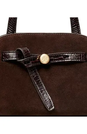 Tory Burch Small Romy Suede Bauletto