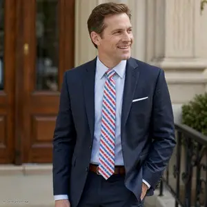 Trafalgar Stars Of Valor Silk Novelty Necktie - Multiple