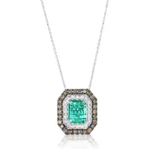 SOUZANA BY SUZY LEVIAN 14k Gold Emerald And Diamond Pendant Necklace - Green