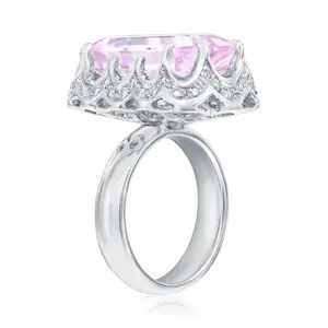 SOUZANA BY SUZY LEVIAN 18k Gold Kunzite & Diamond Ring