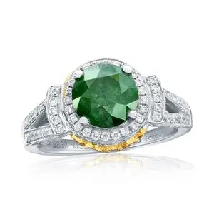 SOUZANA BY SUZY LEVIAN 14k White Gold 0.57ct Pink Sapphire & 0.43cttw Diamond Ring - Green