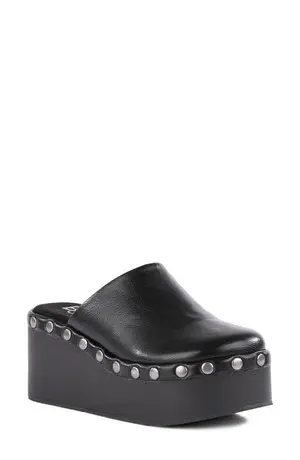Bc Footwear Just This Once Faux Leather Clog - Black