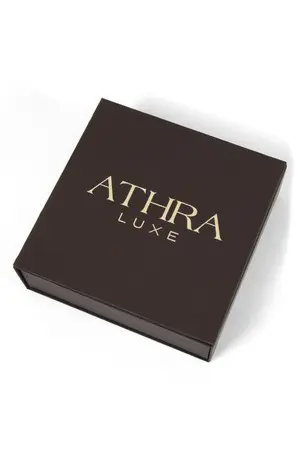 ATHRA LUXE Turquoise Bezel Huggie Hoop Earrings