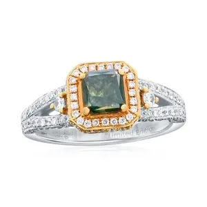 SOUZANA BY SUZY LEVIAN 14k White & Rose Gold Diamond Ring - Brown