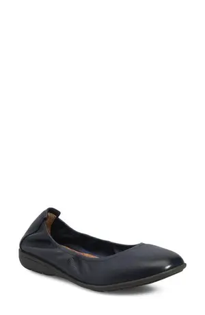 BØRN Felicity Leather Flat - Navy Leather