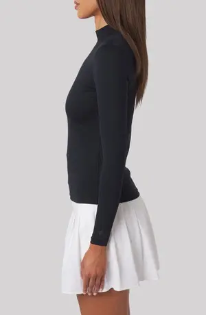 WILLIAMS ATHLETIC CLUB Noelle Performance Mock Neck Top