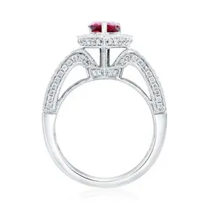 SOUZANA BY SUZY LEVIAN 14k Gold Burma Ruby & Diamond Ring