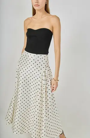 Endless Rose Polka Dot Maxi Skirt