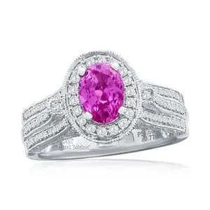 SOUZANA BY SUZY LEVIAN 14k Gold Fancy Sapphire & Diamond Ring - Pink