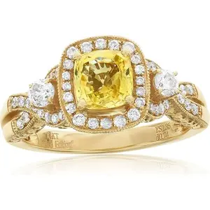 SOUZANA BY SUZY LEVIAN 14k Gold 1.35ct Sapphire & 0.74cttw Diamond Ring - Yellow