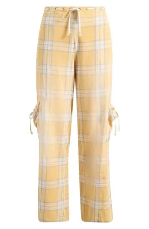 JADED LONDON Vellora Low Rise Check Trousers