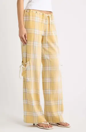 JADED LONDON Low Rise Check Trousers