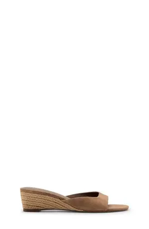 Mango Espadrille Wedge Slide Sandals