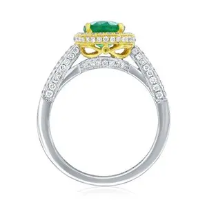 SOUZANA BY SUZY LEVIAN 18k Gold Emerald & Diamond Ring