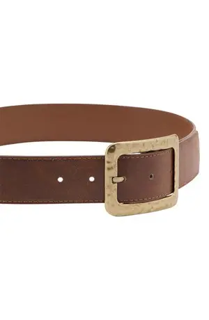 Mango Faux Leather Belt