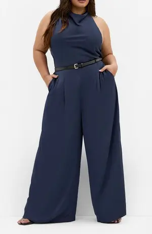 City Chic Clara Wide Leg Jumpsuit