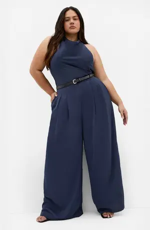 City Chic Clara Wide Leg Jumpsuit