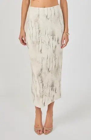 Endless Rose High Waist Maxi Skirt - Sand