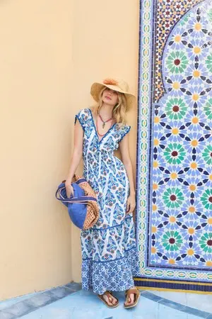 RO'S GARDEN Hilda Midi Dress