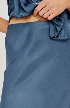 Rails Anya Satin Midi Skirt