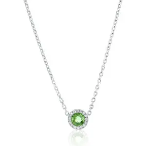 SOUZANA BY SUZY LEVIAN 14k White Gold Peridot And Diamond Necklace - Green