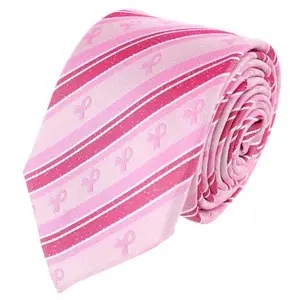 Trafalgar Breast Cancer Awareness Silk Necktie - Pink