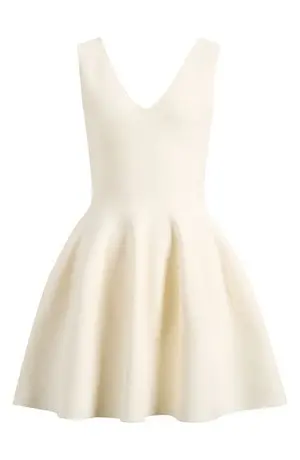 Oddmuse Knit Fit & Flare Minidress - Cream