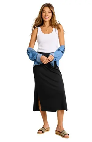 Tommy Bahama Drapey Ponte Midi Skirt