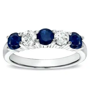 SOUZANA BY SUZY LEVIAN 14k Gold Sapphire & White Diamond Accent Ring - Blue