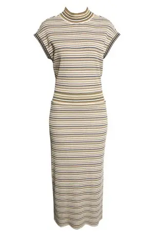 Ramy Brook Natalie Stripe Drop Waist Dress