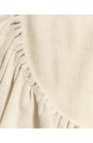 Mango Overlay Top With Gathered Detail