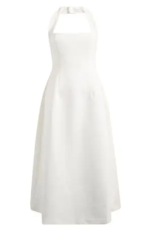 Oddmuse Halterneck Fit & Flare Midi Dress