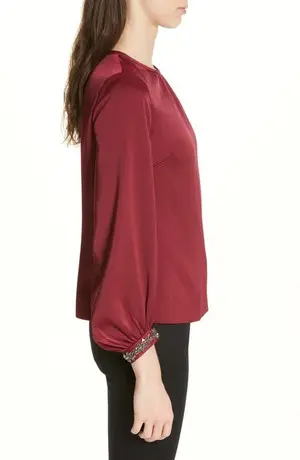 Ted Baker London Juudy Embellished Sleeve Blouse