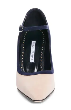 Manolo Blahnik Churla Ankle Strap Pump