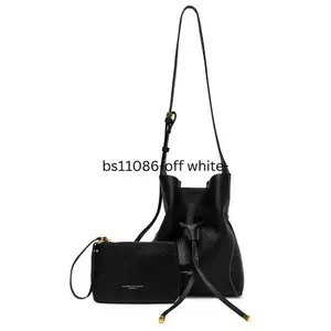 GIANNI CHIARINI Sienna Leather Drawstring Bucket Bag