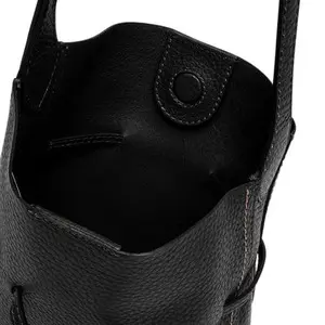 GIANNI CHIARINI Sienna Leather Drawstring Bucket Bag