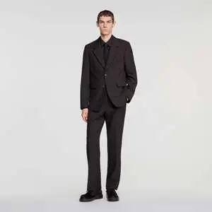 Sandro Virgin Wool Suit Jacket
